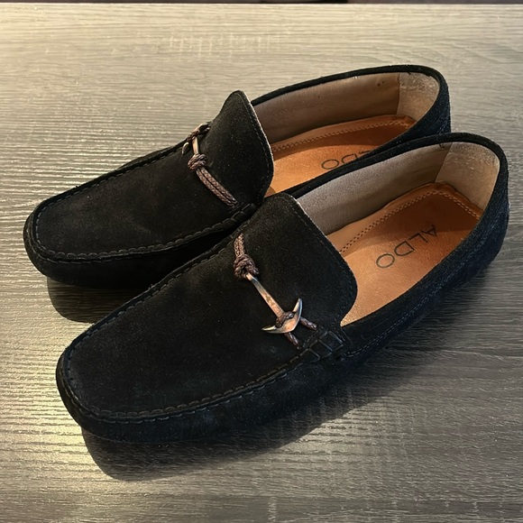 Aldo | Shoes | Aldo Mens Black Suede Loafers | Poshmark